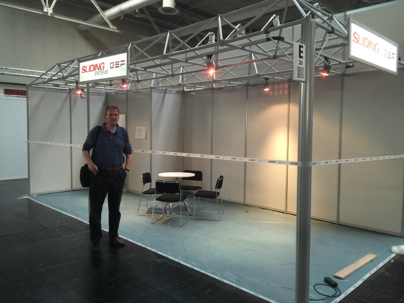 The Sliding Systems Exhibition Stand Prepares For DSEI | Sliding Systems